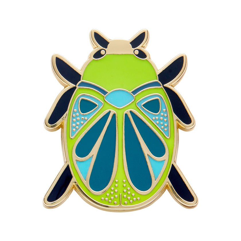 Luck of the Beetle Enamel Pin – Rockamilly